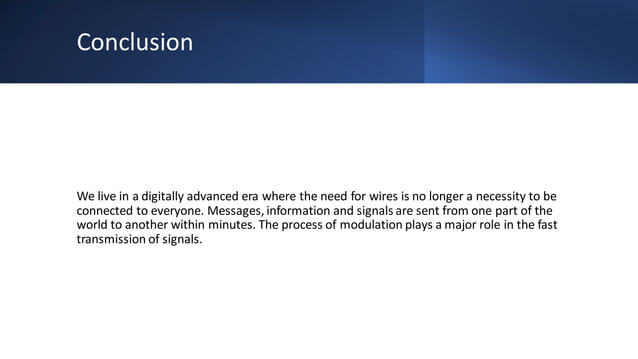 Modulation in telecommunication | PPT