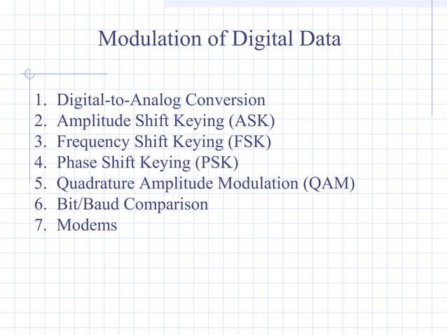 Modulation of digital and analog data | PPT