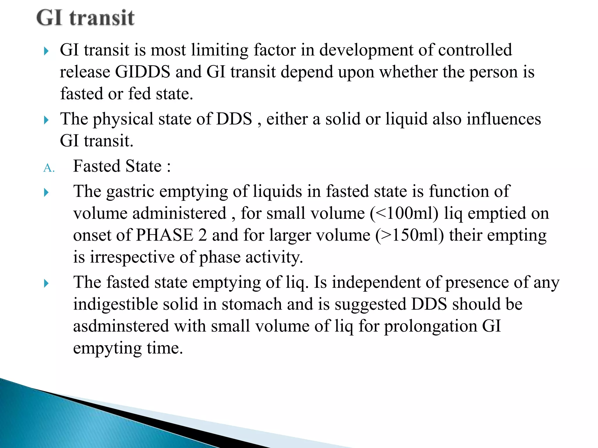 Modulation of GI transit time | PPTX