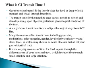 Modulation of GI transit time | PPTX