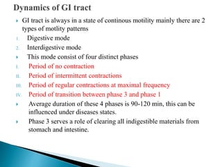 Modulation of GI transit time | PPTX