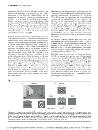 Modulation of theta phase sync during a recognition memory task | PDF