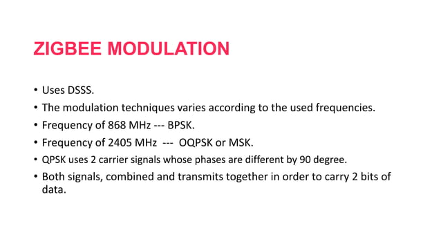 Modulation schemes used in wireless technologies | PDF | Internet of ...