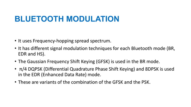Modulation schemes used in wireless technologies | PDF | Internet of ...
