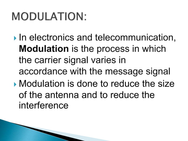 Modulation Techniques.pptx | Digital Audio | Computer Software and Applications