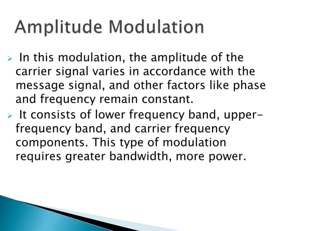 Modulation Techniques.pptx | Digital Audio | Computer Software and Applications