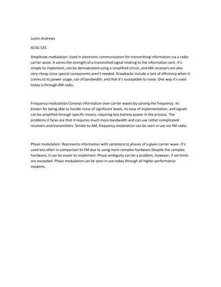 Modulation techniques 7 | PDF