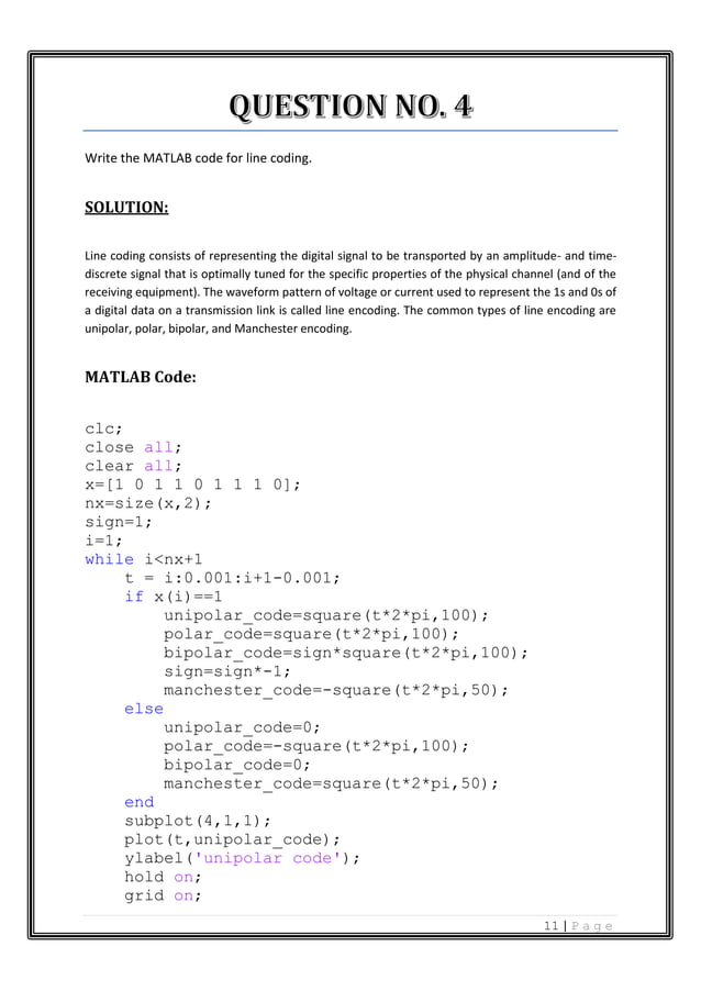 Modulation techniques matlab_code | PDF