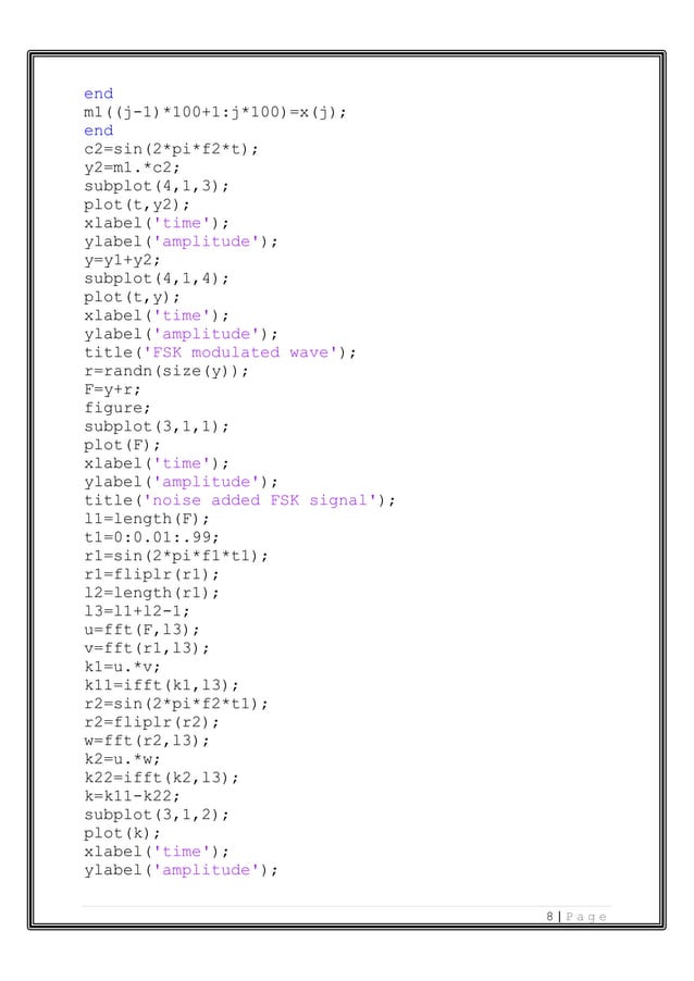 Modulation techniques matlab_code | PDF
