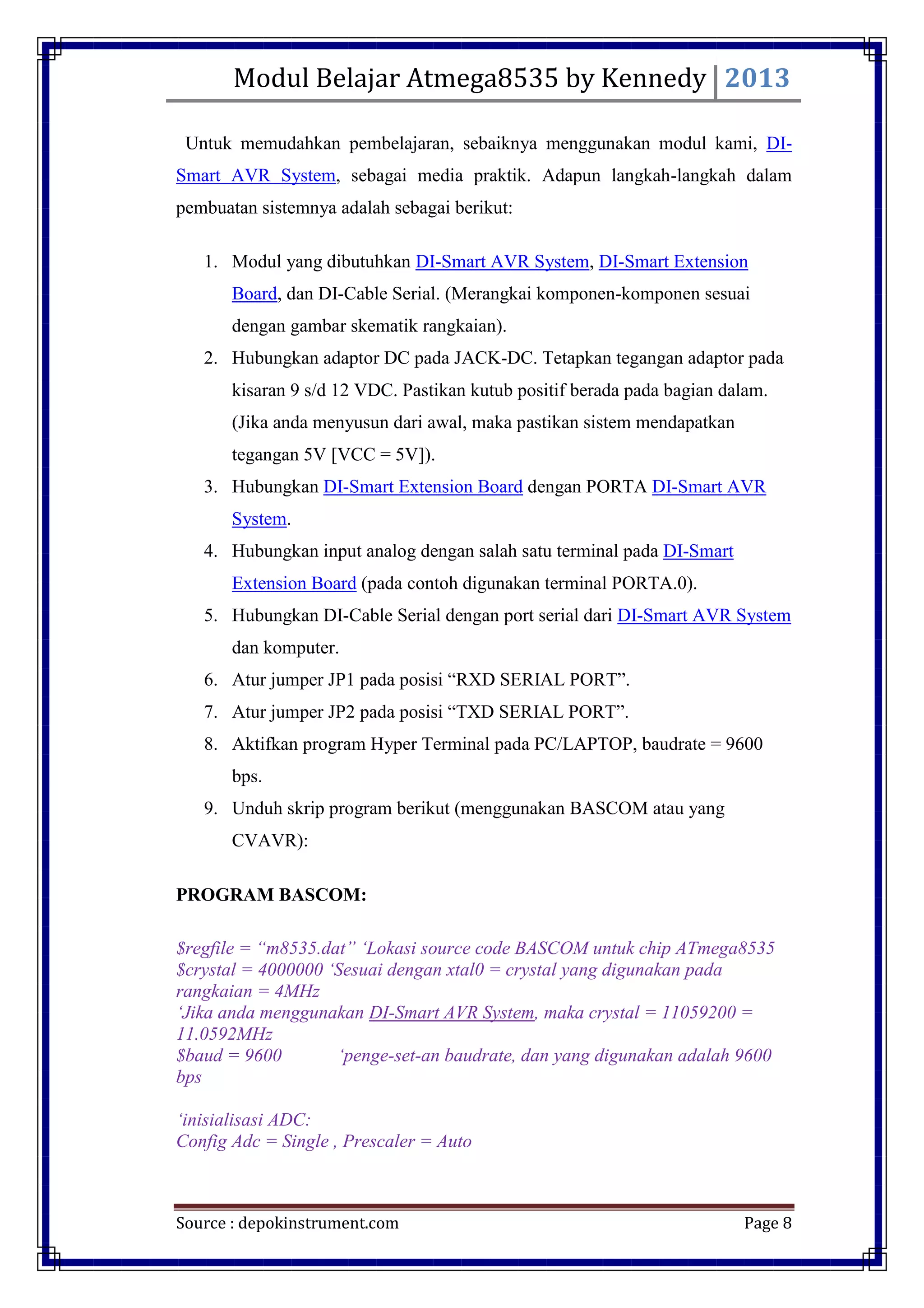 Modul ATmega8535 by muhammad kennedy ginting (Universitas Sumatera ...