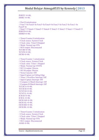 Modul ATmega8535 by muhammad kennedy ginting (Universitas Sumatera ...