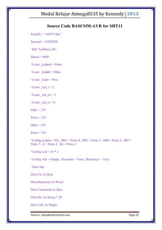 Modul ATmega8535 by muhammad kennedy ginting (Universitas Sumatera Utara) | DOCX