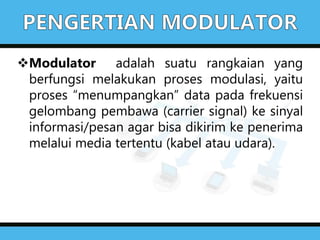 Modulator dan demodulator fsk | PPTX