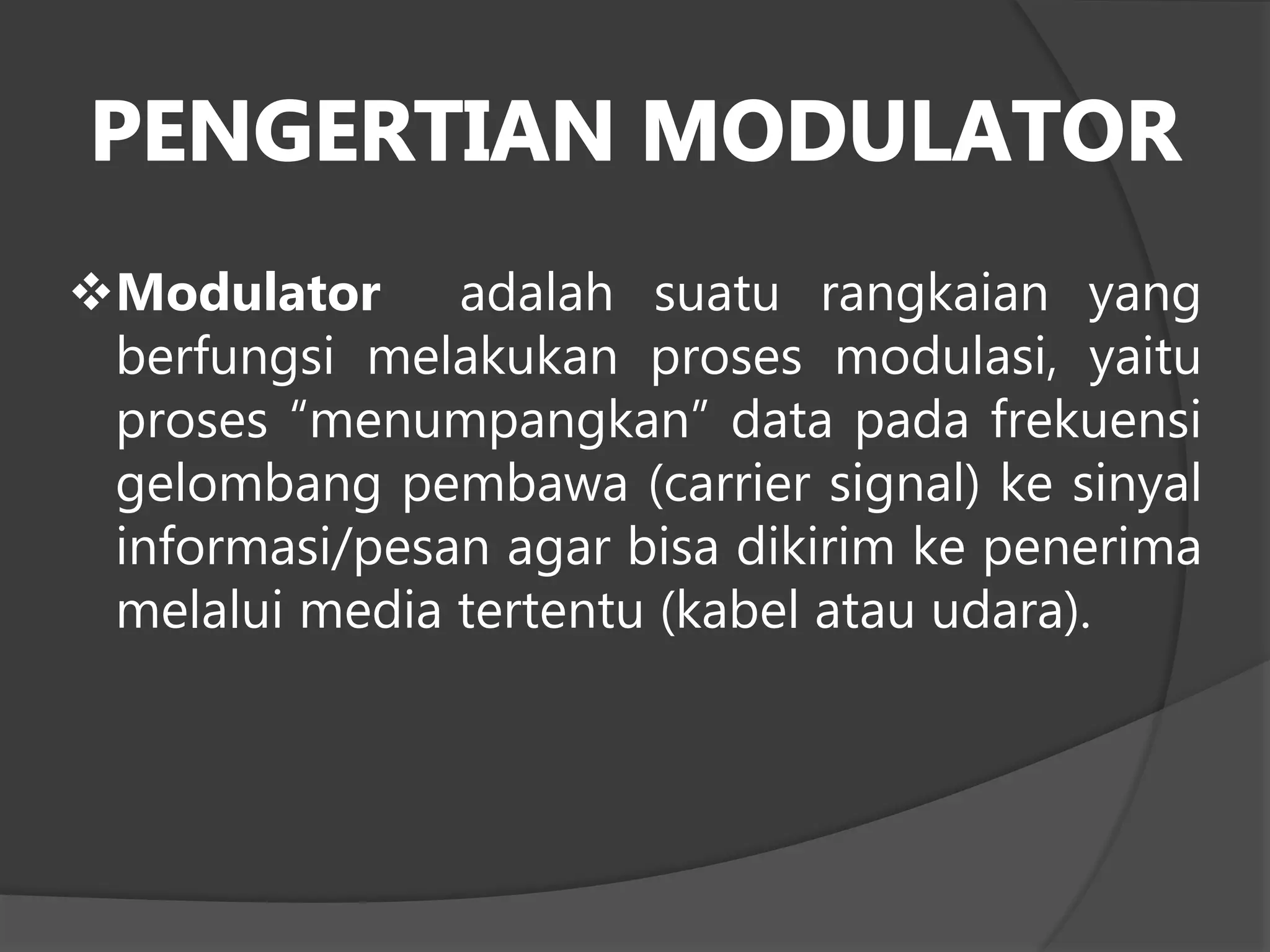 Modulator dan demodulator fsk | PPT