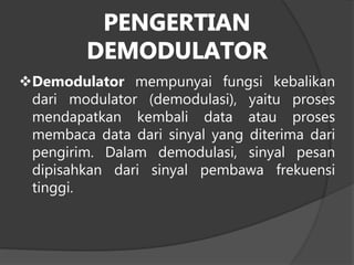 Modulator dan demodulator fsk | PPT
