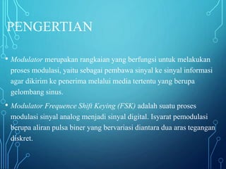 Modulator & demodulator fsk | PPTX