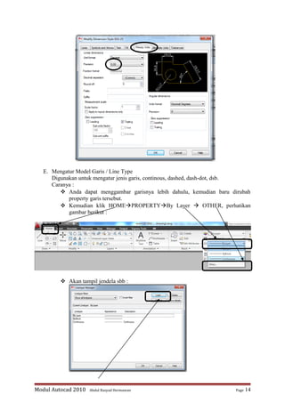 Modul Autocad 2010 | DOC