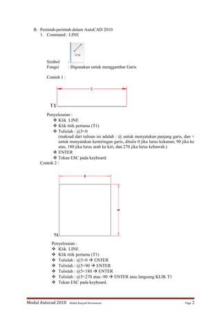 Modul Autocad 2010 | DOC