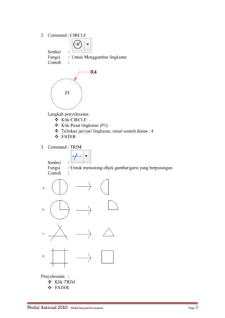 Modul Autocad 2010 | DOC
