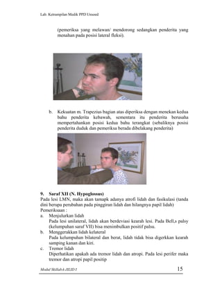 Modul b3 pemeriksaan saraf kranialis | PDF