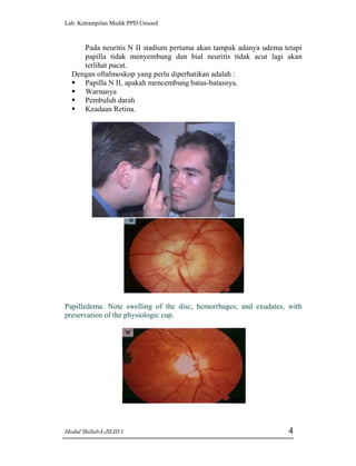 Modul b3 pemeriksaan saraf kranialis | PDF