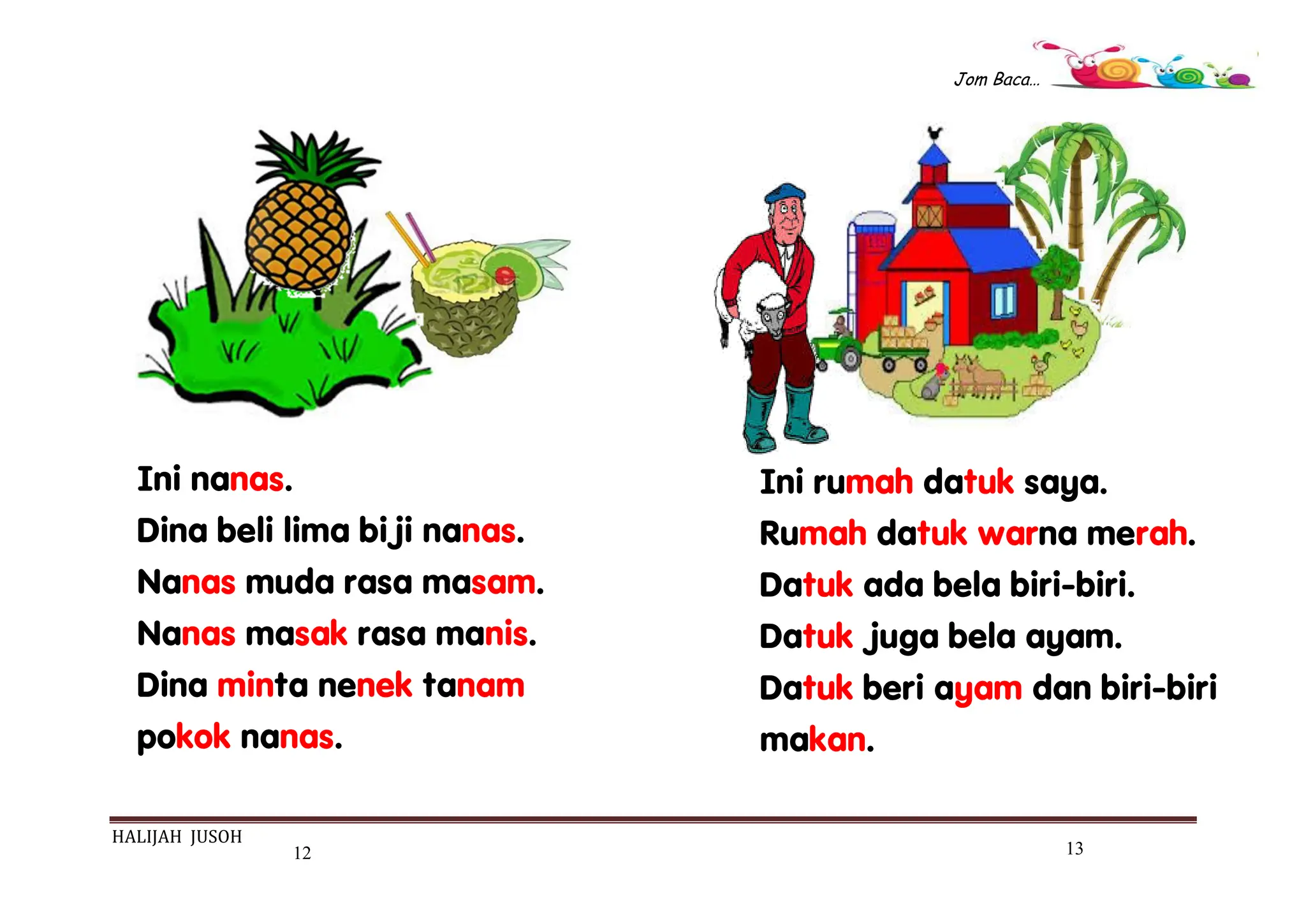 MODUL BACAAN JOM BACA SIRI 2 UNTUK MURID MURID pdf | PDF