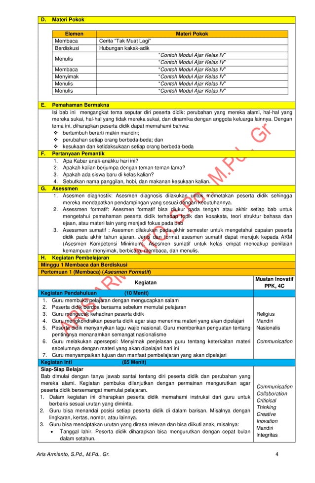 MODUL AJAR BAHASA INDONESIA KELAS 4 KURIKULUM MERDEKA.pdf