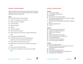 Modul bahasa inggris conversation beginner | PDF