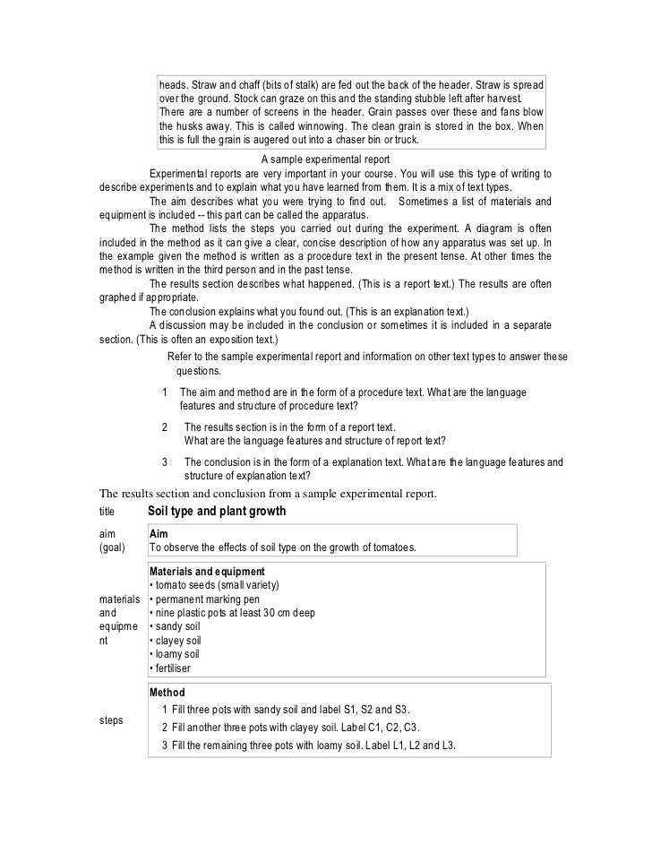 Contoh report text plant - qlerolex