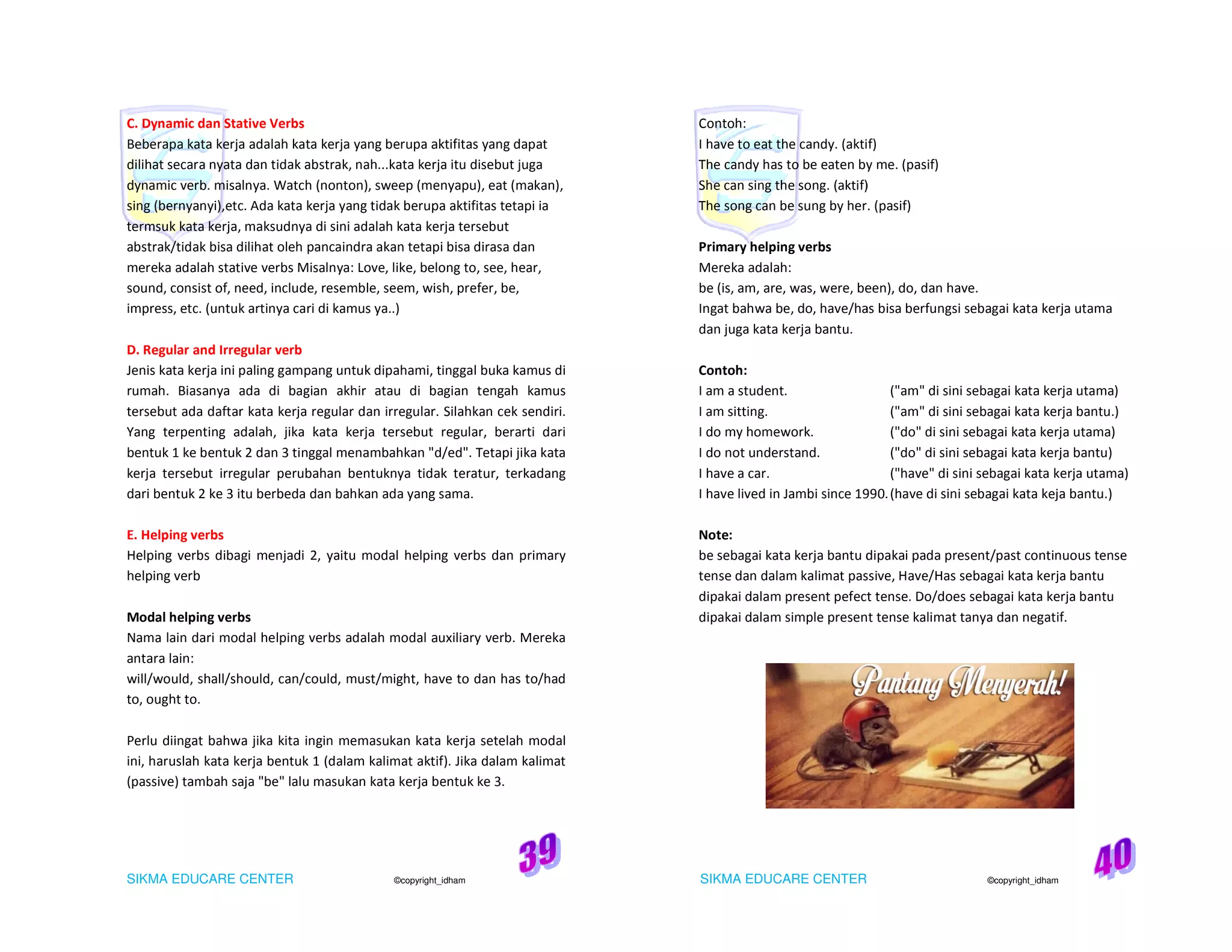 Modul bahasa inggris tingkat dasar I | PDF
