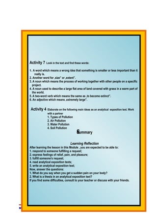Modul Bahasa Inggris Xi Unit 3 Analytical Exposition | DOC