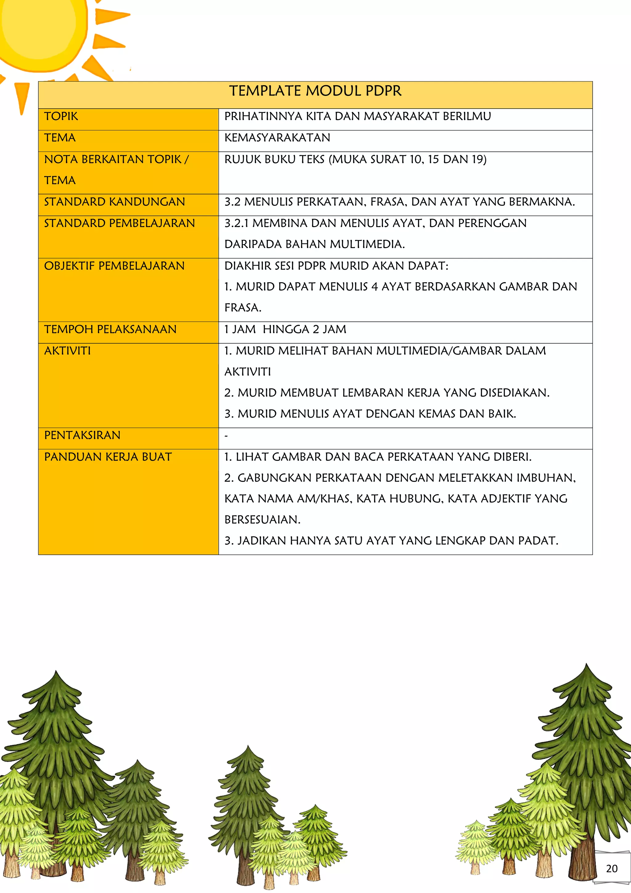 Modul bahasa melayu tahun 4 | PDF