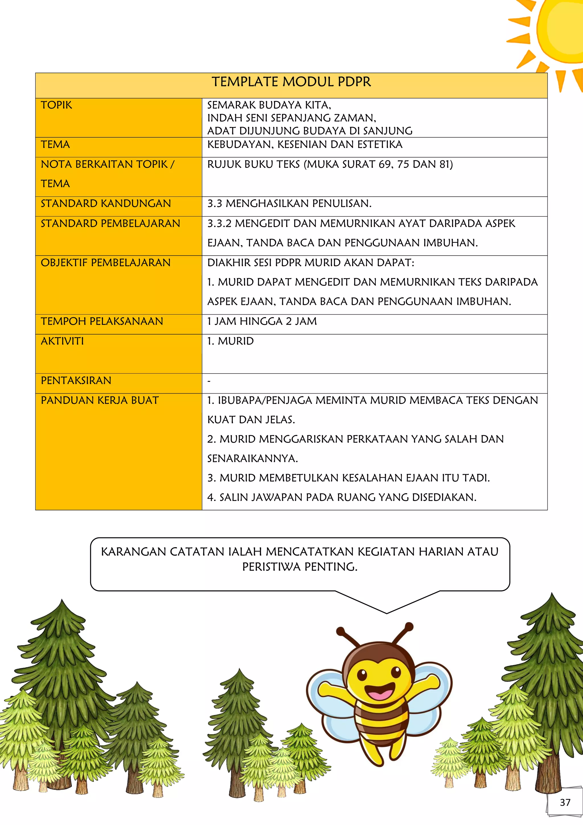 Modul bahasa melayu tahun 4 | PDF