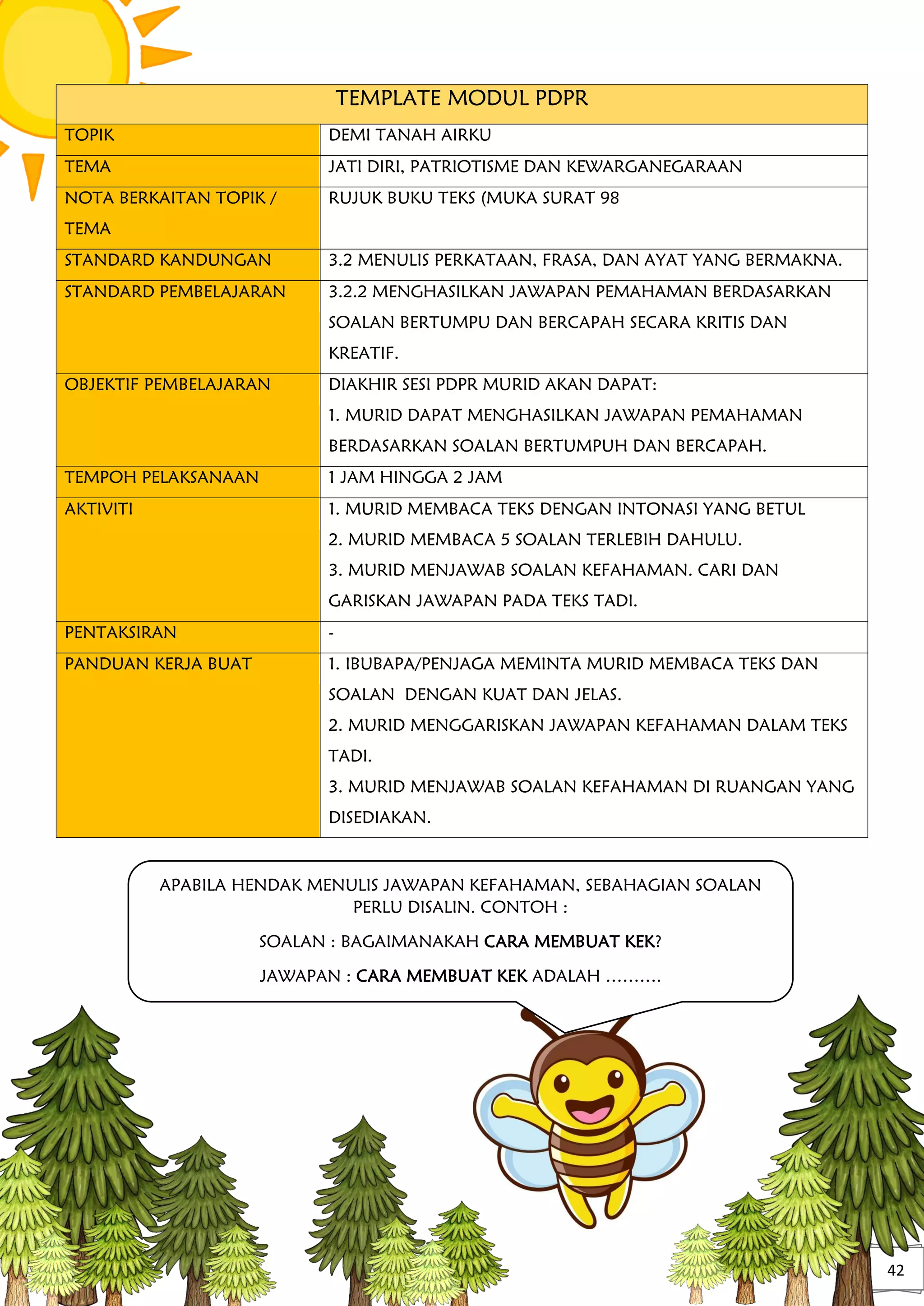 Modul bahasa melayu tahun 4 | PDF