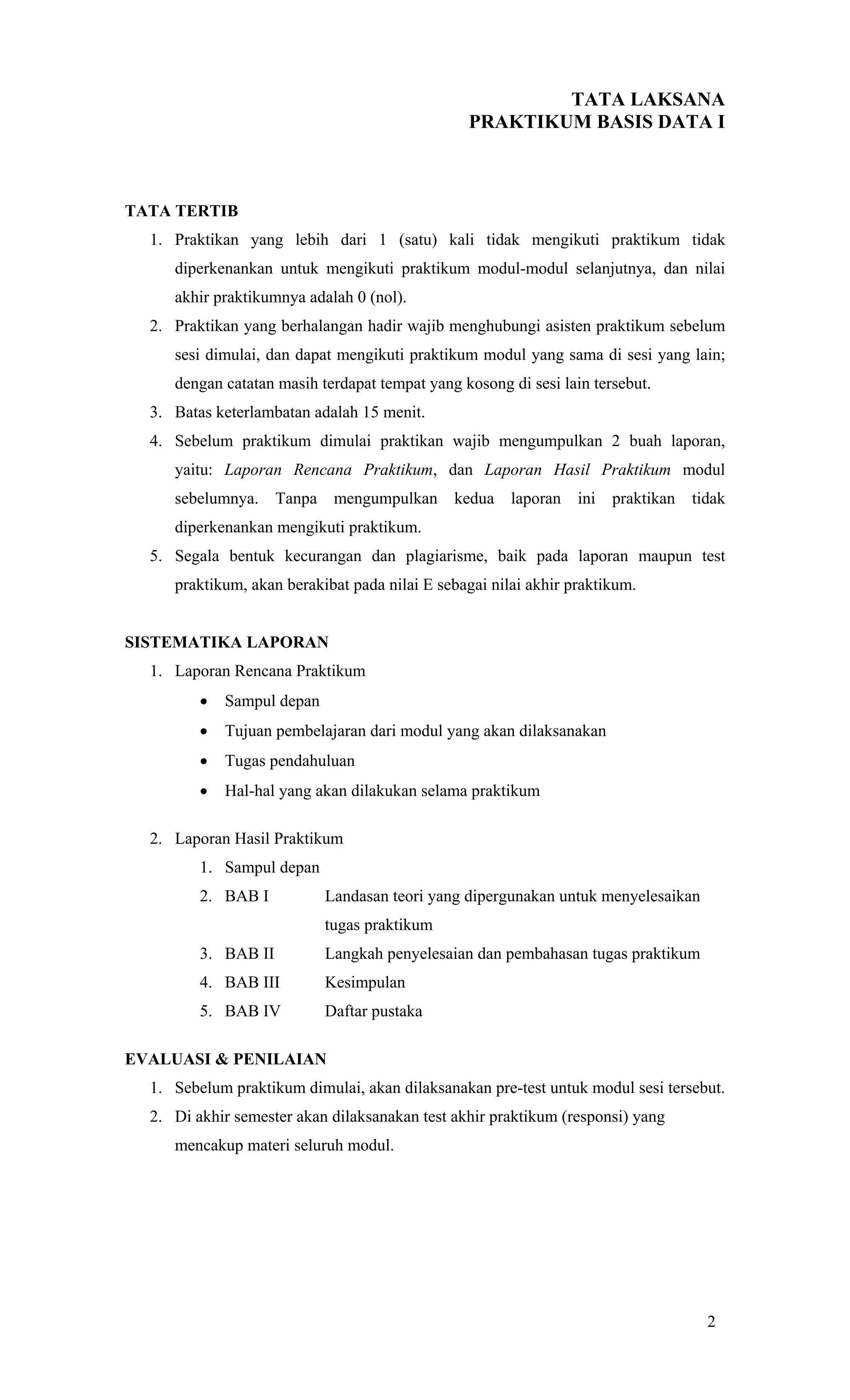 Modul basdat I | PDF