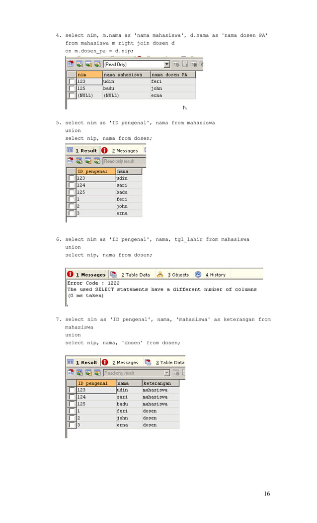 Modul basdat I | PDF
