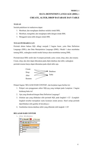 Modul basdat I | PDF