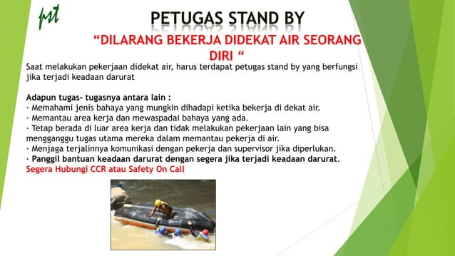 Modul pelatihan karyawan saat Bekerja di dekat air | PPTX