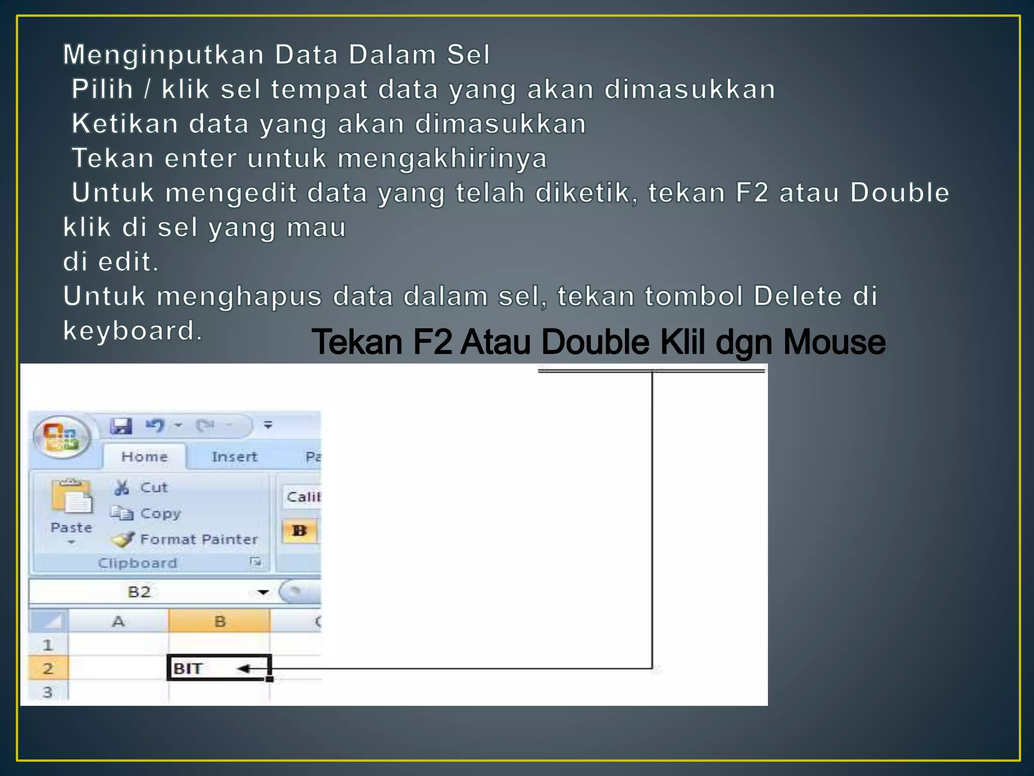 Modul belajar axcel 2007 deni | PPTX