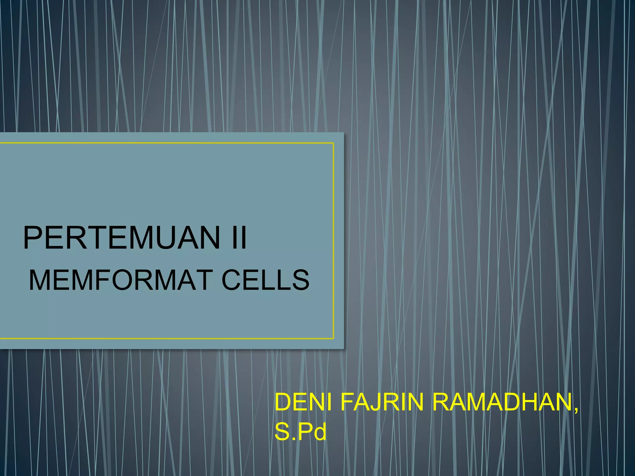 Modul belajar axcel 2007 deni | PPTX