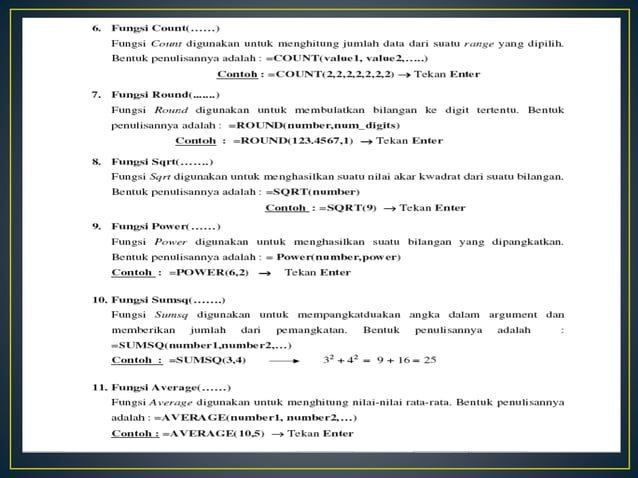 Modul belajar axcel 2007 deni | PPT