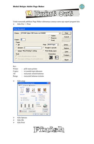 Modul belajar page maker | PDF
