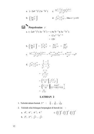 Modul bentuk pangkat | DOC