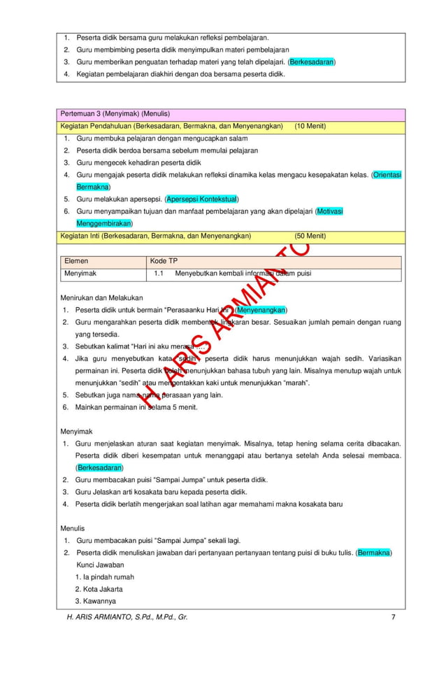 MODUL PEMBELAJARAN DEEP LEARNING BAHASA INDONESIA KELAS 2 CP 032 REVISI 2025 KURIKULUM MERDEKA ...