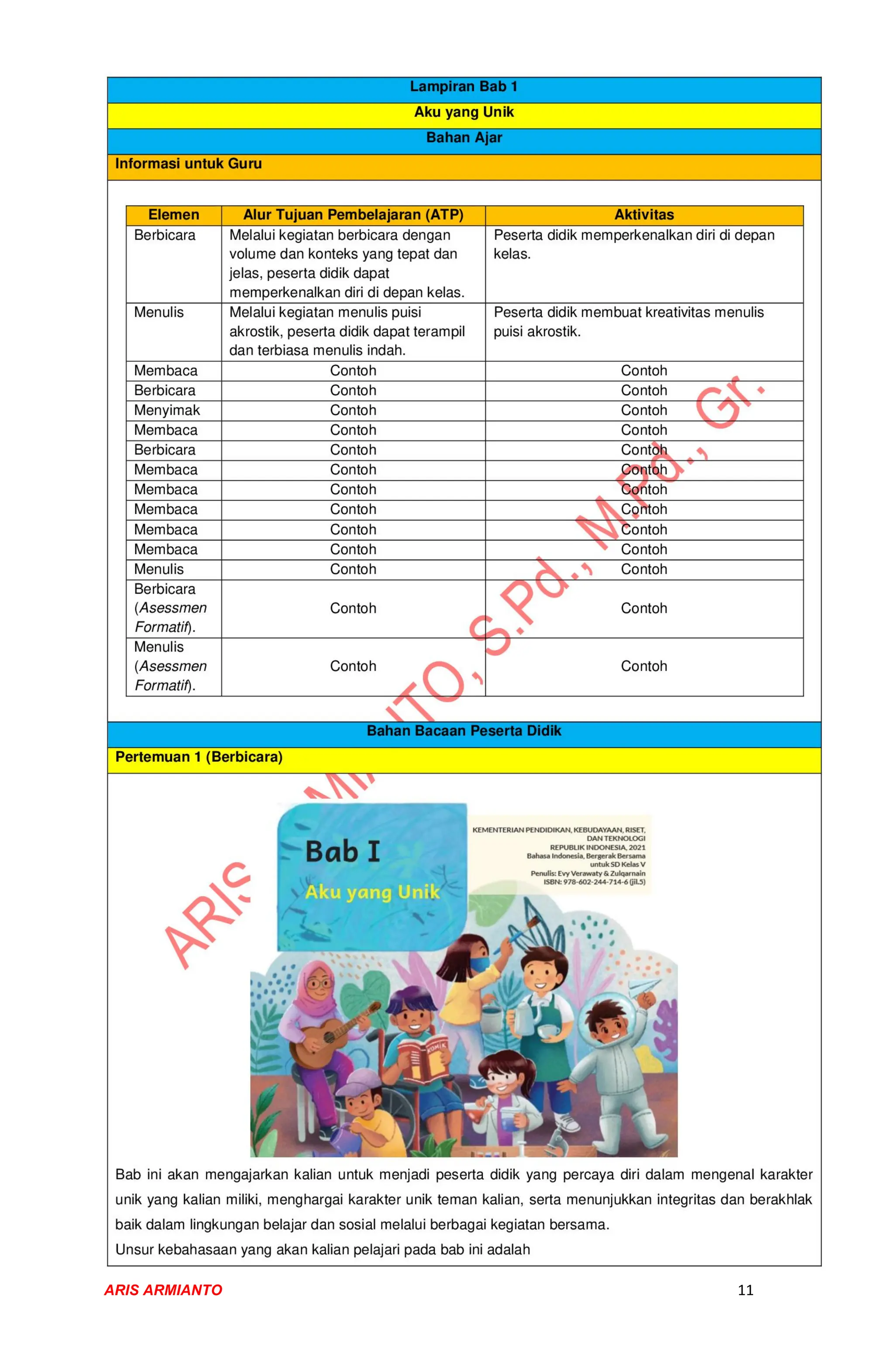 MODUL AJAR BAHASA INDONESIA KELAS 5 KURIKULUM MERDEKA.pdf