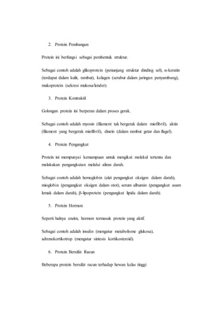 Modul biokimia protein | DOCX