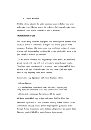 Modul biokimia protein | DOCX