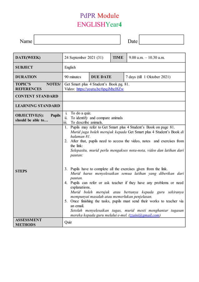 Modul bi t4 w31.1 | PDF