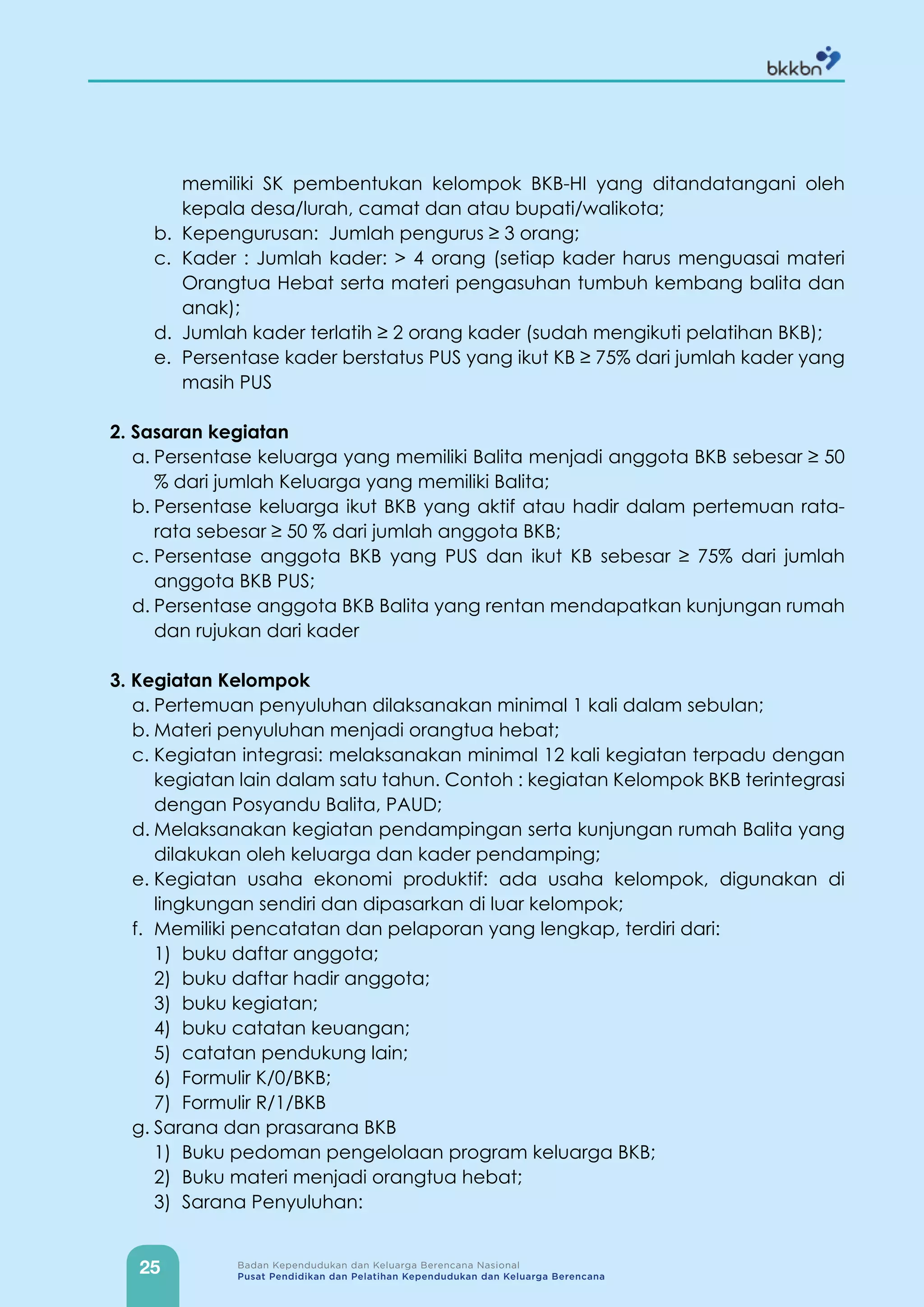 Modul bkb hi kebijakan dan strategi bkkbn_rev4 | PDF