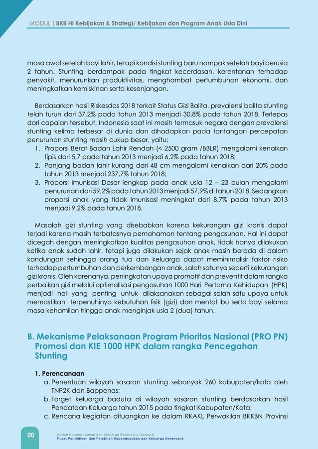 Modul bkb hi kebijakan dan strategi bkkbn_rev4 | PDF